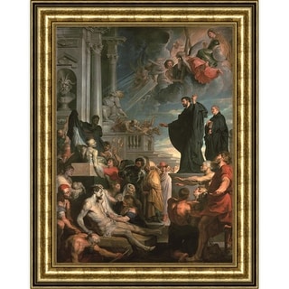 Miracle of St. Francis by Peter Paul Rubens Giclee Print Oil Painting Gold Frame Size 27" x 35 ...